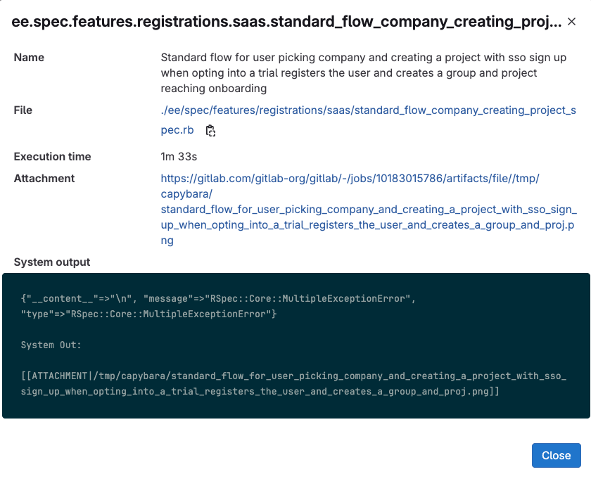 Unit test reports · Testing · Ci · Help · GitLab